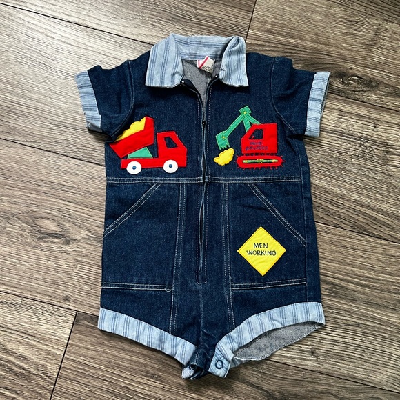 One Pieces | Vintage Denim Romper | Poshmark